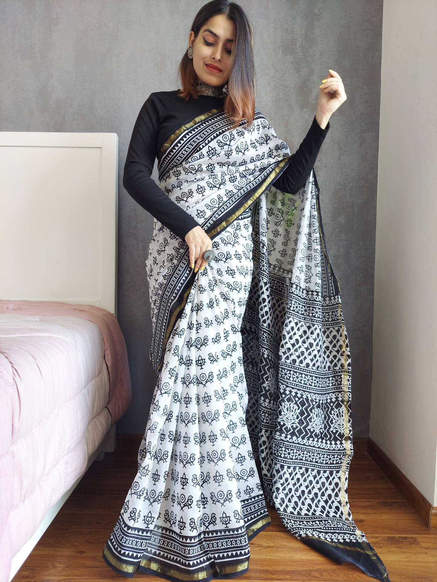 Jaipur Printed Silk - Cotton Sarees