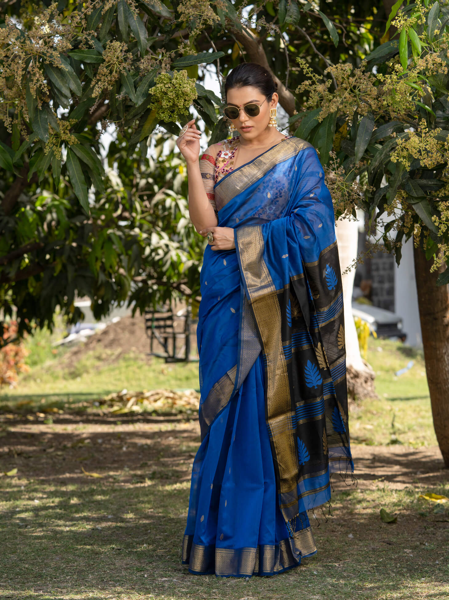 Jayshree - Maheshwari Handloom Silk Saree